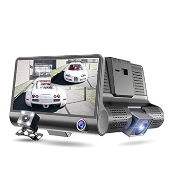 【中古】ドライブレコーダー 1080P フル画質 イメージセンサー トリプル録画カーレコーダー インテリジェントなセキュリティ機能 前後同じ録音車載レコーダー ナイトビジョン車載レコーダー 画質の ビデオ 昼間のイメージング効果 増加 カー...