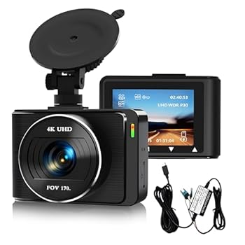 【中古】[derifu]前後カメラ ドライブレコーダー 4K デュアルレンズ ドライビングレコーダー 24時間監視 簡単なインス Wi-Fi 駐車監視 動体検知 明るいレンズ 夜間撮影高速起動 ドライビングレコーダー ト デュアルレコーダー...