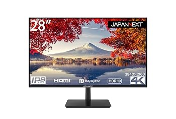 【中古】JAPANNEXT 28インチ モニター 4K UHD 3840x2160解像度 IPS ディスプレイ (HDMI/DisplayPort/スピーカー内蔵/ブルーライトカット) JN-IPS2801UHDR【メーカー名】【メーカー型...