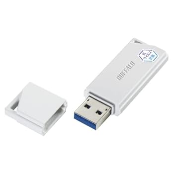 【中古】RUF3-KVB64G-WH(ホワイト) 抗ウイルス・抗菌対応 USB 3.2(Gen 1) USB【メーカー名】【メーカー型番】【ブランド名】バッファロー USBメモリ・フラッシュドライブ, BUFFALO バッファロー, パソコ...