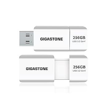 【中古】【未使用】【GIGASTONE】USBメモリ 256GB 2個セット Z60 USB 3.2 Gen 1 フラッシュドライブ 120/60 MB/s超高速ペンドライブ キャップレス伸縮式デザイン USB 2.0 / USB 3.0 ...
