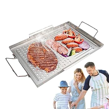 【中古】ストーブトップ用鋳鉄グリドル,非粘着性グリドル | ステンレススチール製調理器具 キッチンやアウトドアで使用可能【メーカー名】【メーカー型番】【ブランド名】ノーブランド品 グリルパン, ホットプレート, キッチン家電, キッチン ス...