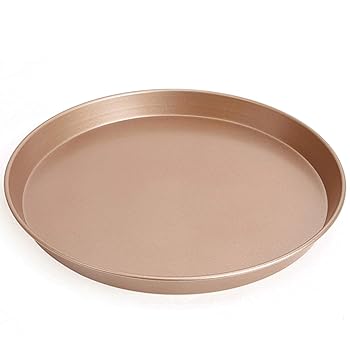 【中古】【未使用】ピザパン オーブン、ホームキッチンのためのベーキングツールのための非スティックの深さピザトレイ、健康的なピザのベーキングパン、ピザの唐辛子パン、金 ピザトレイラウンドピザパン (Size : 10inch)【メーカー名】【...