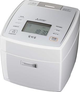 【中古】三菱電機 IHジャー炊飯器 備長炭炭炊釜 5.5合炊き ピュアホワイト NJ-VV108-W【メーカー名】【メーカー型番】【ブランド名】三菱電機(MITSUBISHI ELECTRIC) 炊飯器, キッチン家電, 5.5〜8合(IH...