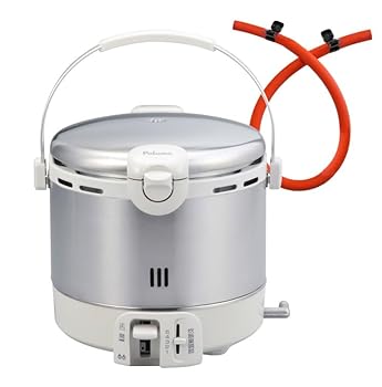 【中古】【未使用】【1mゴムホース・バンド2個付き】パロマ ガス炊飯器 PR-09EF (1〜5合炊き) ステンレスタイプ 【プロパンガス(LPG)専用】【メーカー名】【メーカー型番】【ブランド名】Paloma 炊飯器, キッチン家電, A...