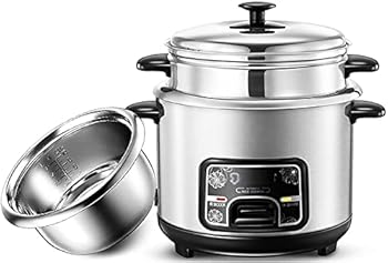 【中古】ライス炊飯器と蒸し器-1 1?7人の温かい機能とスパチュラと測定カップを備えたステンレススチールライナー、2L【メーカー名】【メーカー型番】【ブランド名】KANBUN 炊飯器, キッチン家電, Autumn_Rice_Cooker_...