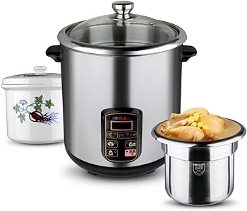 【中古】TVT炊飯ジャー炊飯器5合炊き 好みに合わせたかたさを選択 6時間タイマーと9時間予約が可能な 健康向け 低熱量マイコン式すいはんき タッチ操作6つの便利なモード(炊飯/玄米/おかゆ/炊込み/ケーキ/煮込み） 保温 予約 早炊き/お...