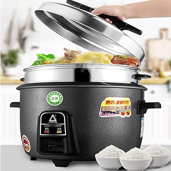 【中古】電気炊飯器業務用炊飯器、大容量、8?45L蒸し器付き、食堂/ホテル/ホテル/学校用の昔ながらの大型炊飯器8?60人（サイズ：10L?1600W）【メーカー名】【メーカー型番】【ブランド名】CJDM 炊飯器, ホームストア, Autu...
