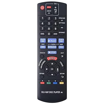 【中古】N2QAYB000867 リモコン 交換用 パナソニック ブルーレイディスクプレーヤー DMP-BD89 DMP-BD79 DMPBD89 DMPBD79, ブラック///ホワイト, RM-N2QAYB000867-PN076【メー...