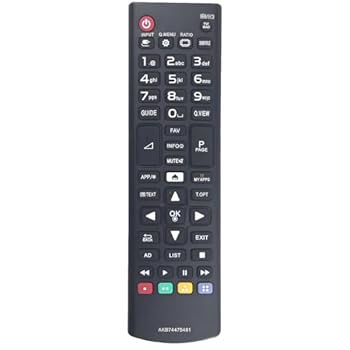 【中古】AKB74475481 交換用リモコン LG TV 43UF6407 43UF6409.AEU 43UF640V 43UF6809.AEU 43UF680V 49UF640V 49UF6807 49UF6809 49UF6809 8...