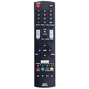 【中古】GJ221-C 交換用リモコン Sharp TV LC-40LE653 LC-40LE653U LC-42D69 LC-42D69U LC-42SV49 LC-42SV49U LC-43LE551 LC-43LE551U LC-43...
