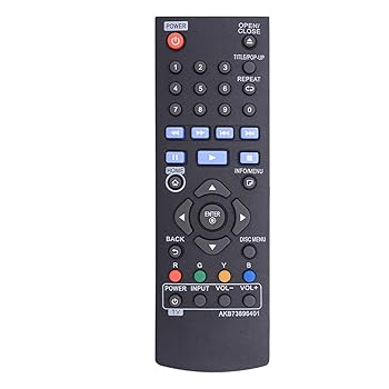 【中古】AKB73896401 リモコン 交換用 LG Blu-ray Disc DVDプレーヤー BPM25 BPM34 BPM35 UP870 UP875 BP250-N BP255-N BP340 BP350-N UP870-N【メー...