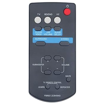 【中古】FSR62 ZC94940 交換用リモコン ヤマハ Soundbar YAS-201 YAS-201BL YAS-CU201 NS-WSW40用【メーカー名】【メーカー型番】【ブランド名】ZdalaMit AV・テレビリモコン, ホ...