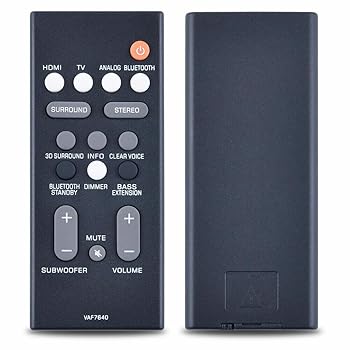 【中古】【未使用】PZL VAF7640 VAF76400 交換用リモコン ヤマハ サウンドバー ホームシアター オーディオシステム YAS-108 ATS1080 YAS108 ATS-1080用【メーカー名】【メーカー型番】【ブランド名...
