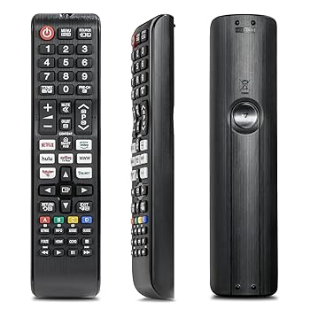 【中古】Samsung 4K Crystal UHD LED QLED LCDシリーズ 6/7/8/9/ TU-7000 フラットカーブスマートテレビ用 Netflix Prime VideoとHuluキー付き交換用リモコン【メーカー名】【...