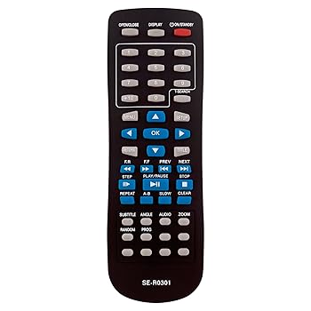 【中古】交換用 SE-R0301 リモコン 東芝DVDプレーヤー SD-K790KU SD-4100KU SD-4300 SD-4300KU SD-K780KU SD-4100 SD-4200 SD-4200KC SD-4200KU SD-...