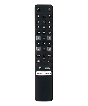 【中古】RC901V FMR1 交換用リモコン TCL Android TV 06-BTZNYY-ARC901V 65P8S 65S434 70S430 75S434 32A323 32A325 32P30S 32S330 55S430 4...