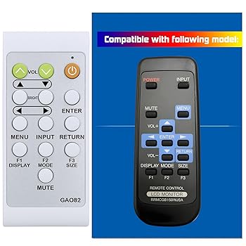 【中古】シャープディスプレイLCDモニター用交換用リモコン RRMCGB150WJSA RRMCG1003MPPZ PN-G655U PN-G655UP PN-655U PN-655RE PN-G655RE PN-G655E PN-C703...