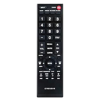 【中古】【未使用】交換用リモコン CT-RC1US-16 東芝LCD LED HDTV 32DT1U 32DT2U 32E20U 32FT2U 32L1350 32L1400 32L4200 32SL400 40L310U 32L110U ...