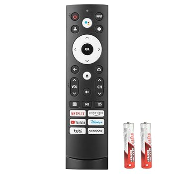 【中古】ERF3M90H 音声リモコン Hisense LED 4K Smart TV 43A6H 43A65H 50A6H 50U6H 交換用コントローラー Netflix PrimeVideo YouTube Tubi ピーコックボタン...