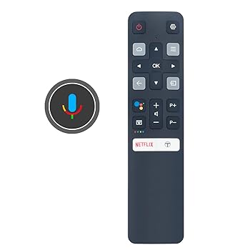 【中古】【未使用】PerFascin 交換用音声リモコン XRC802V FUR6 TCL TV 32S6500 32S6500S 32S6800 32S6800S 32S6510S 32S615 32S60A 32S65A 40S6500...