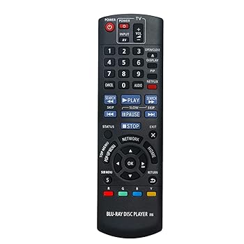 【中古】GHUST N2QAYB000575 IR6 リモコン 交換用 パナソニック ブルーレイディスク DVDプレーヤー DMP-BD75 DMP-BD755P DMP-BD75P DMP-BD75PC DMPBD75 DMPBD75P ...