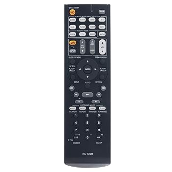 【中古】RC-736M 交換用リモコン オンキョーホームシアターシステム HT-S5200 HT-R570 HTP-570 HTS5200B HT-S5200S SKF-570L SKF-570R SKC-570 UP-A1L SKR-57...