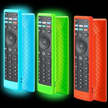 【中古】Vizioリモコン用カバー 3枚パック Vizioリモコンケース XRT136 / XRT140 Dシリーズ ユニバーサルスマートTVコントロール交換用 シリコンスキンスリーブ 暗闇で光る グリーンスカイとレッド【メーカー名】【メー...