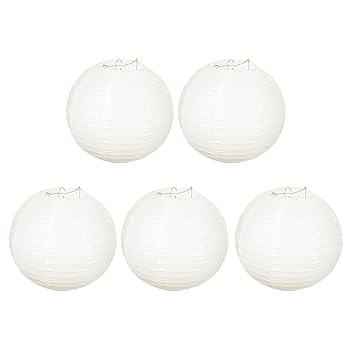 【中古】PATIKIL 8" ペーパーランタン 5個の丸い吊り下げ式中国/日本のランタン装飾 家庭用誕生日パーティー結婚式クリスマス教室の装飾 クリーム【メーカー名】【メーカー型番】【ブランド名】PATIKIL 提灯, キッチン ストア 【...