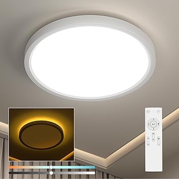 【中古】シーリングライト 間接照明 8畳 led ライト 照明器具 36W 調光 調色 リモコン付き 常夜灯 簡単取付 省エネ ledシーリングライト おしゃれ 簡単取付 雰囲気 ナイトライト 電気 照明 天井 ライト 部屋 キッチン リビ...