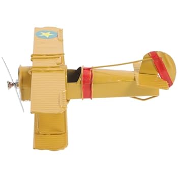 【中古】【未使用】1ピース飛行機模型 飛行機装飾 飛行機スタンド 飛行機装飾 ミニレトロ戦闘機おもちゃ ホームデコレーション 家の装飾装飾 飛行機レトロ装飾 レトロ飛行機モデル 鉄黄色【メーカー名】【メーカー型番】【ブランド名】Dulcic...