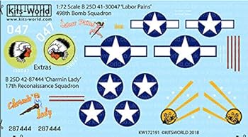 【中古】キッツワールド KW172191 1/72 WW.II アメリカ軍 B-25D ミッチェル Labor Pains` & `Charmin Lady` ノーズアート機デカール【メーカー名】【メーカー型番】【ブランド名】ボイジャーモデ...