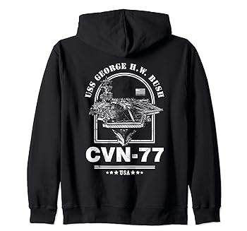 【中古】【未使用】アメリカ海軍航空母艦 CVN-77 ジョージ・H・W・ブッシュ (USS George H. W. Bush) ジップパーカー【メーカー名】【メーカー型番】【ブランド名】海軍艦艇の歴史 船・潜水艦, プラモデル予約商品 【...