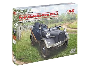 【中古】ICM 1/35 ドイツ陸軍 le.gl.Einheitz-Pkw Kfz.2 軽四輪駆動無線搭載車 プラモデル 35583【メーカー名】【メーカー型番】【ブランド名】ICM 戦車・軍用車両・大砲, プラモデル予約商品 【商品説明】...