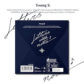 【中古】Young K 1st MINI 'Letters with notes(Digipack Ver.)' (韓国盤）【メーカー名】【メーカー型番】【ブランド名】JYP Entertainment アジアンポップ, しおり, Musi...