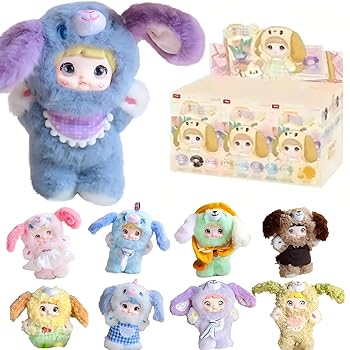 【中古】【未使用】Nommi 小狗日記シリーズ ぬいぐるみ ブラインドボックス｜ノミー ぬいぐるみ｜nommi風・maymei風｜3フェイス切替・耳ワイヤー入り｜全9種（通常8種＋シークレット1種）｜高さ約17cm（ランダム1体）【メーカー...