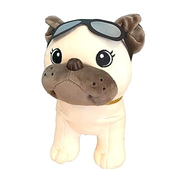 【中古】犬 ぬいぐるみ パグ フレンチブルドッグ ブルドッグ 鼻ぺちゃ ブヒ ソフト おもちゃ ふわふわ イヌ 抱き枕 可愛い 人形 柔らかい 男の子 女の子 彼女 誕生日 お祝い プレゼント 鼻ペチャ (サングラス)【メーカー名】【メーカ...