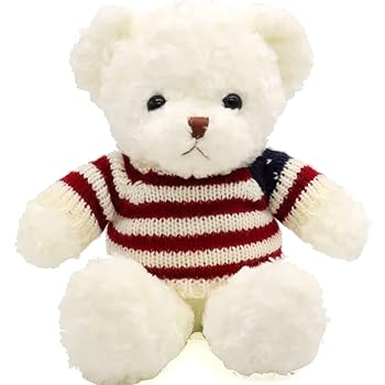 【中古】ぬいぐるみ くま ク マ熊 ふわふわ 白 クリスマスプレゼント 誕生日 女の子 (アメリカセーターくまホワイト)【メーカー名】【メーカー型番】【ブランド名】パールパティ 動物, おもちゃ ストア, おもちゃ_2column 【商品説...