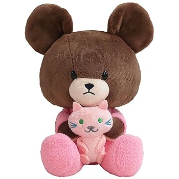 【中古】【未使用】ナカジマコーポレーション(Nakajima Corporation) くまのがっこう ジャッキーとねこ ペアぬいぐるみ 202109-24 サイズ：H19×W14.5×D10cm【メーカー名】【メーカー型番】【ブランド名】...