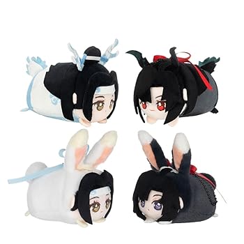 【中古】【未使用】「魔道祖師（まどうそし）」龍??・兎??シリーズ 魏無羨 藍忘機 ALL IN セット ぬいぐるみマスコット キャラクター 可愛い人形 公式グッズ【メーカー名】【メーカー型番】【ブランド名】QINGCANG ぬいぐるみ人形...