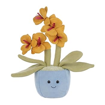【中古】Apricot Lamb 黄色の鉢植えの蝶蘭ぬいぐるみ、男の子にも女の子にも適していますのための柔らかくてかわいい、ふわふわ黄色の鉢植えの蝶蘭 28cm【メーカー名】【メーカー型番】【ブランド名】Apricot Lamb 動物, お...