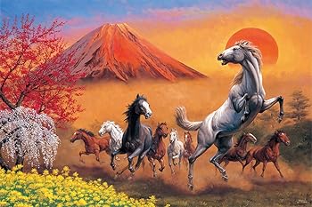 【中古】やのまん 1000ピース ジグソーパズル 冨嶽翔馬 (50x75cm) 10-1320【メーカー名】【メーカー型番】【ブランド名】やのまん(Yanoman) ジグソーパズル, パズル, 2189596051 puz, パズル, おも...