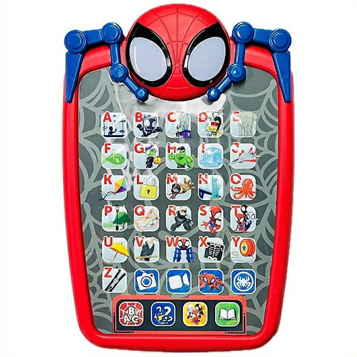 Disney ディズニー 【Spidey スパイディ】 スパイダーマン おもちゃのキッズ タブレット 子供用タブレット：スパイディをテーマにした子供用タブレットには、 幼児のアクティビティが詰まった4つのゲームモード （文字、ゲーム、遊び、...