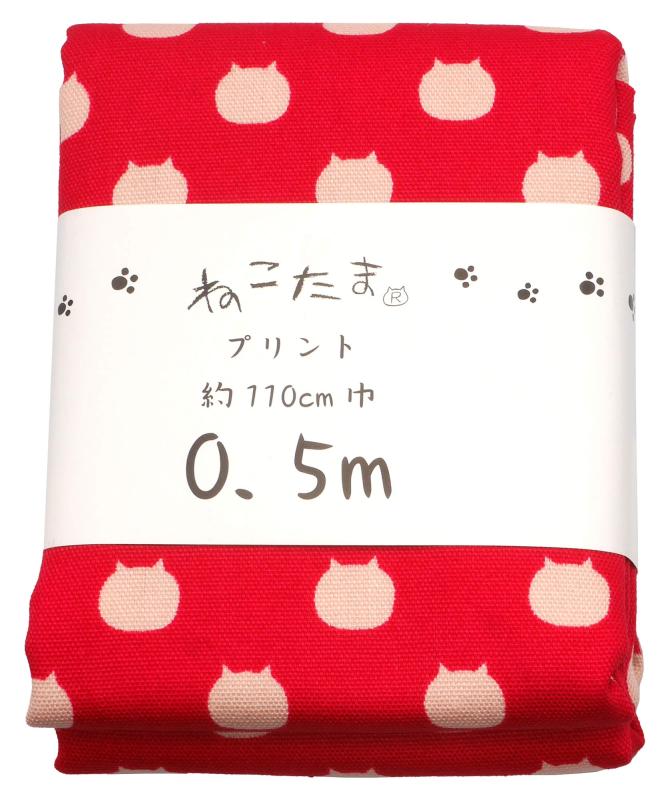 日吉商会 ねこたま オックス生地 50cmカットクロス いちご NTS-1 手芸・ハンドメイド用品生地サイズ:(約)110cm巾×50cm素材:綿100%日本製作品見本は一例です、レシピは付属しておりません。主な製造国 :日本