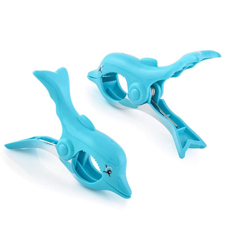 洗濯バサミ 洗濯ばさみ ビーチタオルクリップかわいい動物形状タオルラック洗濯バサミ タオルピン 明るい色 滑り止め 防風 ベランダ 布団/服/靴下/タオル/靴など物干し適用 2点セット【素材】-壊れにくい高品質のプラスチック製。丈夫で軽量な...