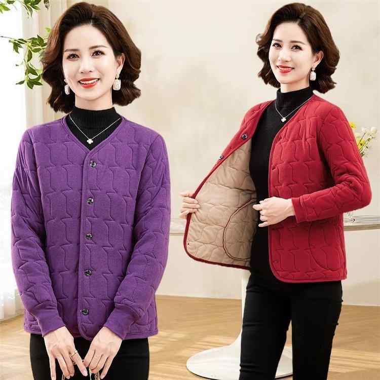 ・カラー展開: ピンク、グレー、ブラック、ワインレッド、ライトパープル、ダークパープル・サイズ展開: XL、2XL、3XL、4XL・生地: 徳絨・スタイル: エレガント通勤・デザイン特徴: ポケット・前立て: シングルボタン・厚さ: 厚手・...