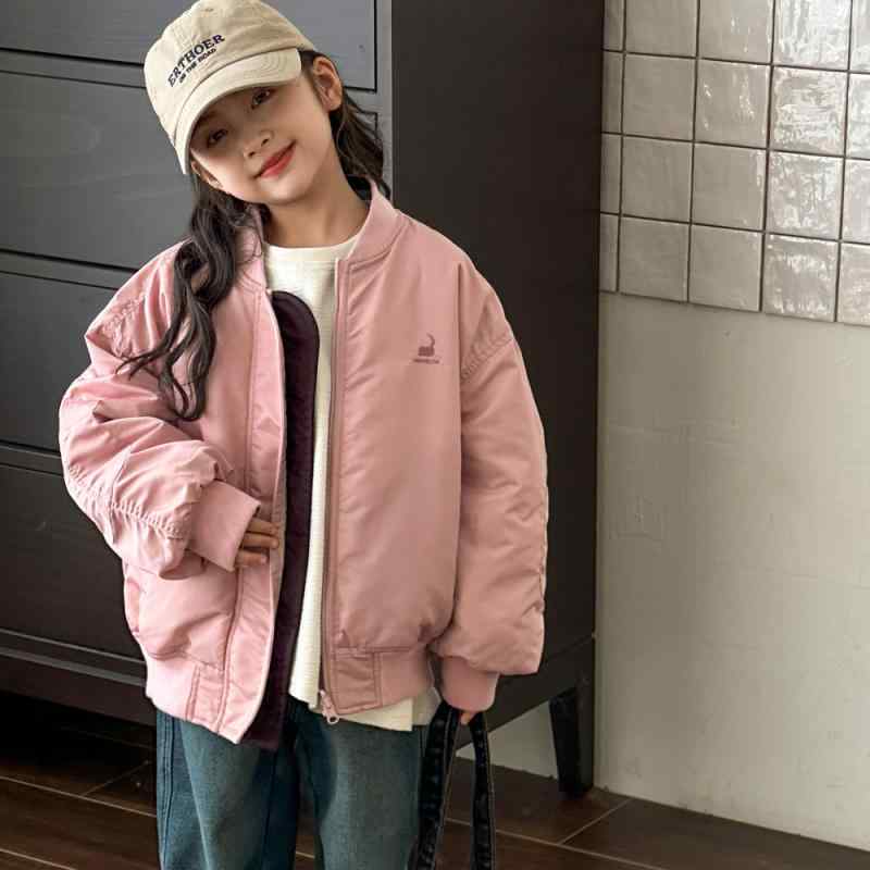 ・カテゴリ: キッズアウター・対象年齢: 中大児（8歳以上）・スタイル: 韓国風・主な素材: 綿・ネックライン: スタンドカラー・袖丈: 長袖・柄: 無地・厚さ: 厚手・着丈: ショート丈・フード: なし・開閉: ジップアップ・デザイン: ...