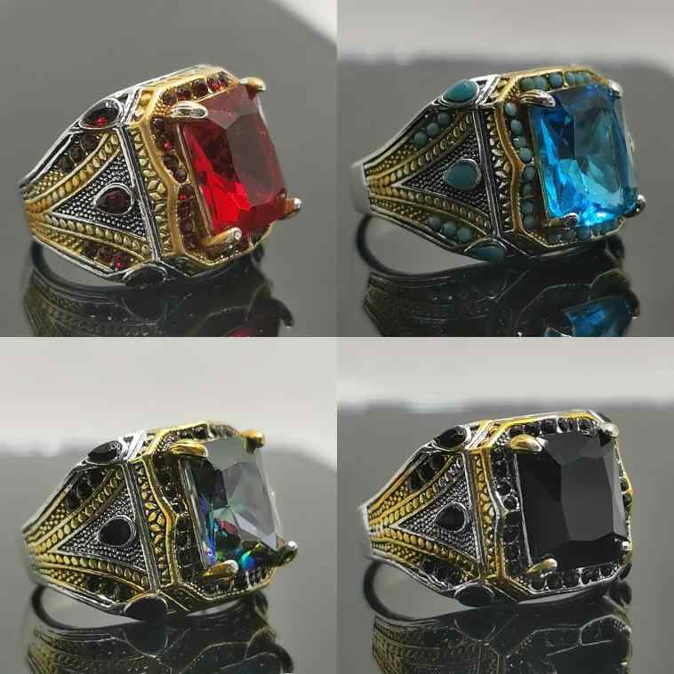 ・種類: ペアリング・素材: 合金・形状: 王冠、波・加工: メッキ・カラー展開: ブルー、レッド、マルチカラー、ブラック・サイズ展開: 7号、8号、9号、10号、11号、12号、13号・人気要素: ドット、面取り・スタイル: レトロ・カテ...