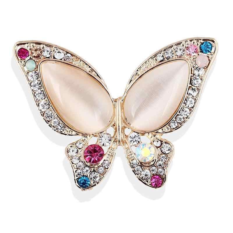 ・素材: 合金・スタイル: 韓国風・タイプ: 女性用・モチーフ: 昆虫・加工方法: クリスタル象嵌・贈答シーン: 旅行記念、展示会、記念日、ビジネスギフト、開店祝い・象嵌素材: 合金、人工宝石、半貴石・カラー: カラフルな蝶、白い蝶・流行要...