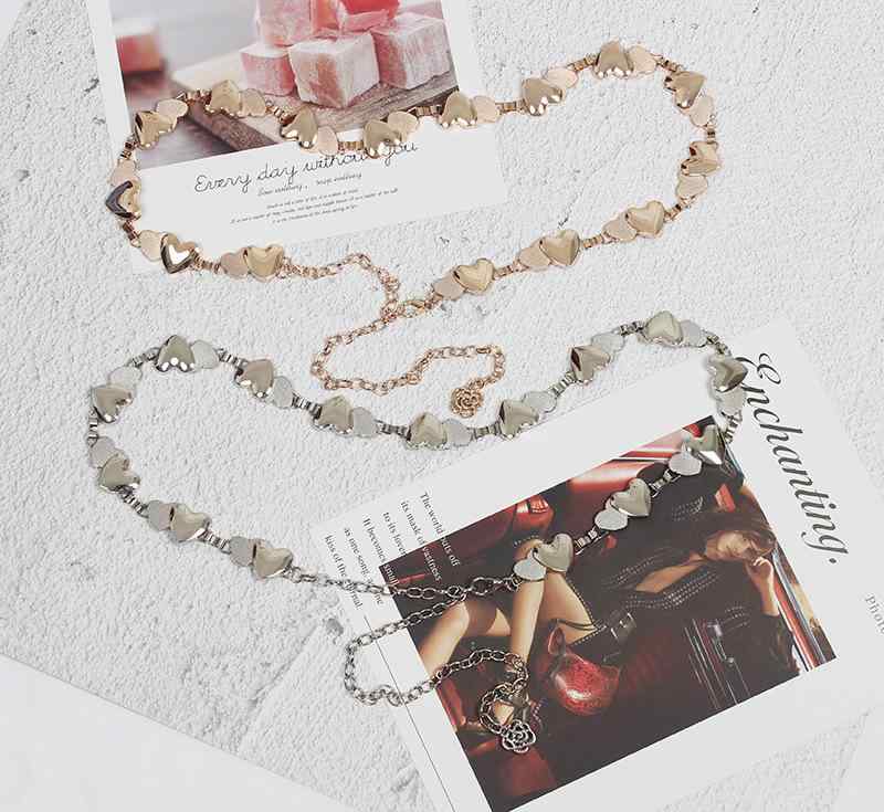 ・カテゴリ: ウエストチェーン・性別: 女性・対象年齢: 成人・素材: 金属・カラー展開: 丸型（ゴールド、シルバー）、ハート型（ゴールド、シルバー）